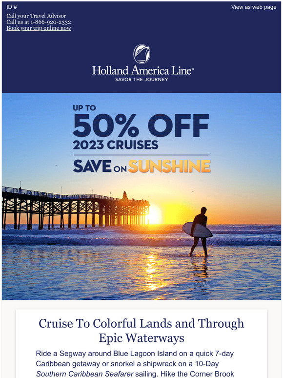 Holland America Line: Paradise is Calling from $199 | Milled