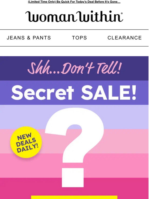 Woman Within: 😟Uh Oh Friend, You’re Missing Out! Open For The Secret ...