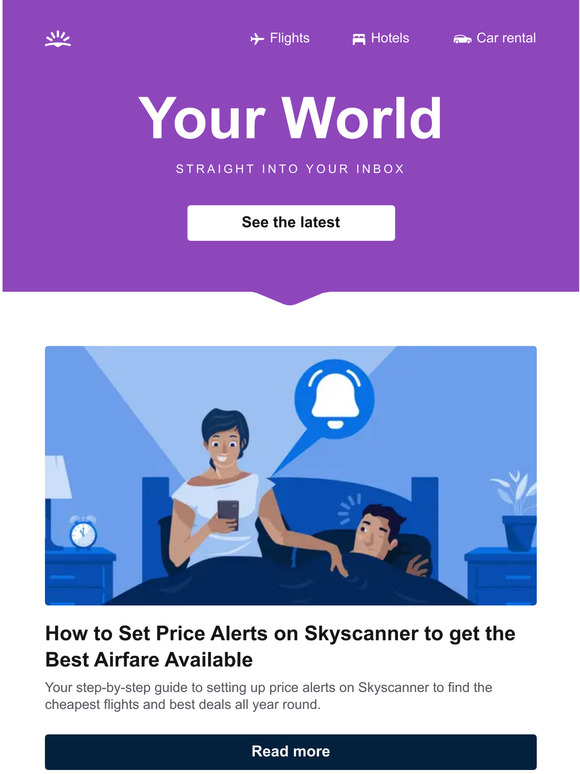 Skyscanner: How to Set Price Alerts on Skyscanner to get the Best ...