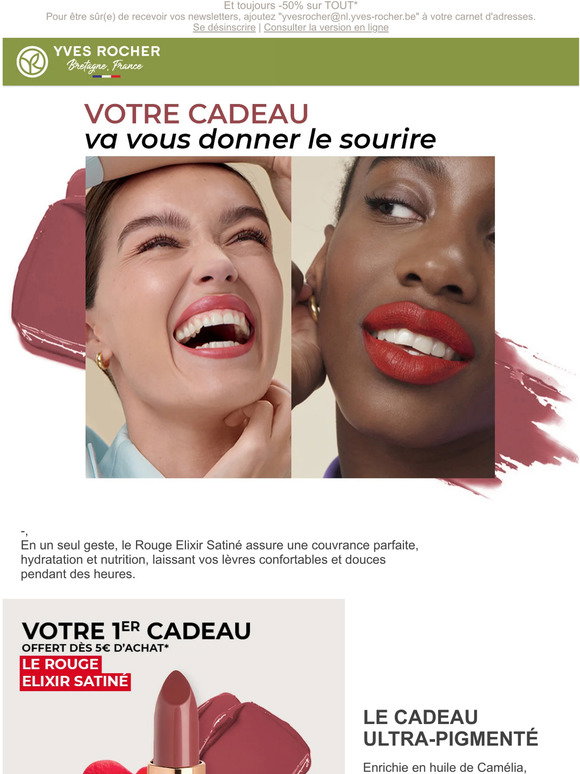 Yves Rocher: —, ce cadeau va vous donner le sourire 💄 | Milled