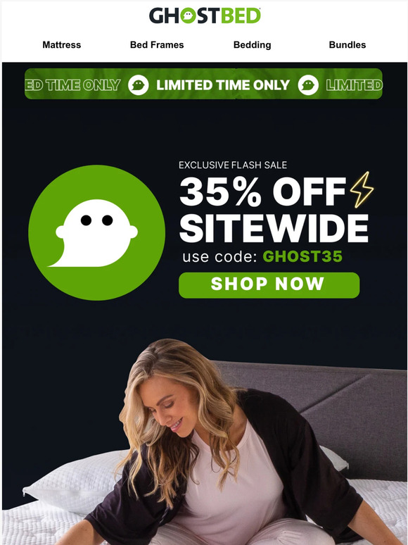 GhostBed: FLASH ⚡️ SALE: Exclusive coupon for you! | Milled