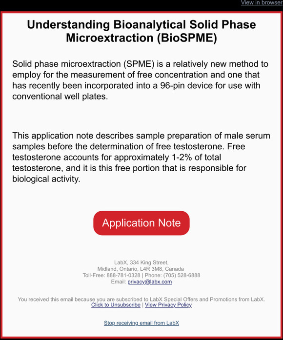 LabX: Understanding Bioanalytical Solid Phase Microextraction | Milled