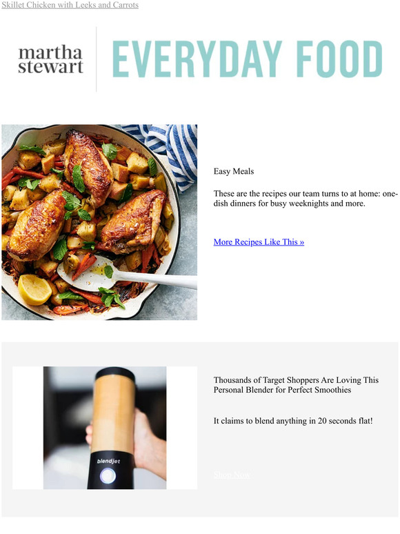 Martha Stewart: Our Food Editors' Favorite One-Pot Recipes | Milled