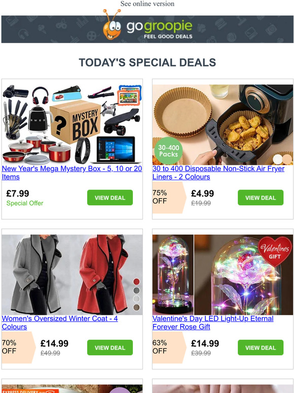 Go Groopie: G I A N T • M Y S T E R Y • C L E A R A N C E • S T A R T S ...