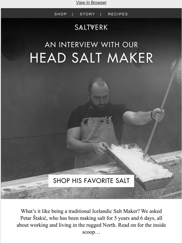 Saltverk: Meet our Head Salt Maker | Milled