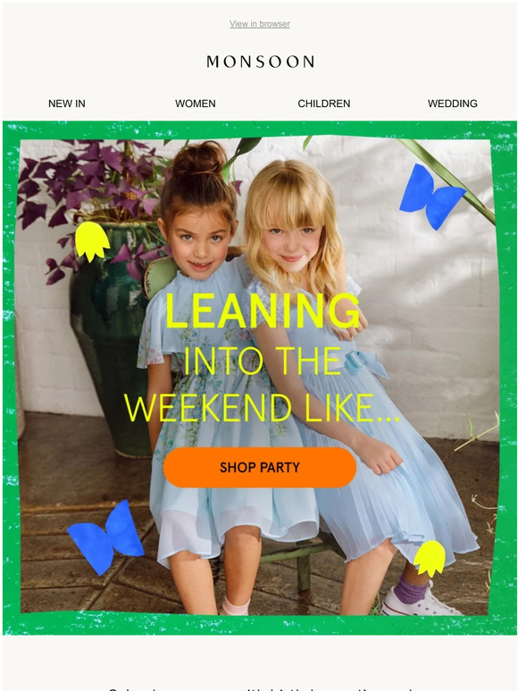 Monsoon: Birthday party outfits, this way! | Milled