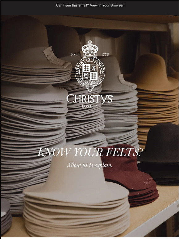 Christy's Hats: Do you know your felts? Allow us to explain the ...