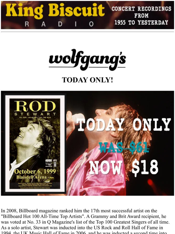 Wolfgang's Vault: ⚡ROD STEWART IN HAWAII! GRANDE BALLROOM & TOM MOFFATT ...