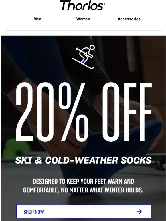 Thorlos: 20% OFF Extreme Cold-Weather Socks | Milled