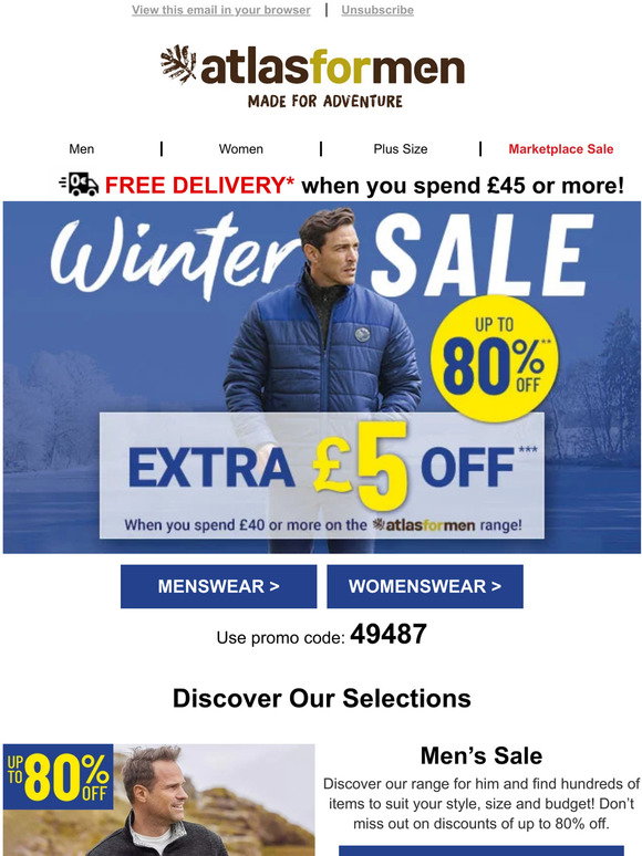 Atlas For Men: Extra £5 off all Atlas For Men items! | Milled