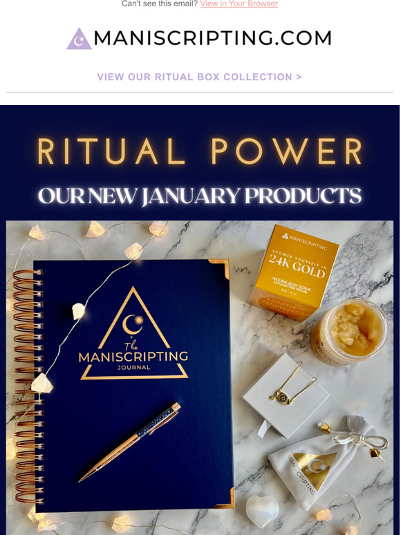 Maniscripting: 🌙 Ritual Power: Our January Goddess Products Now ...