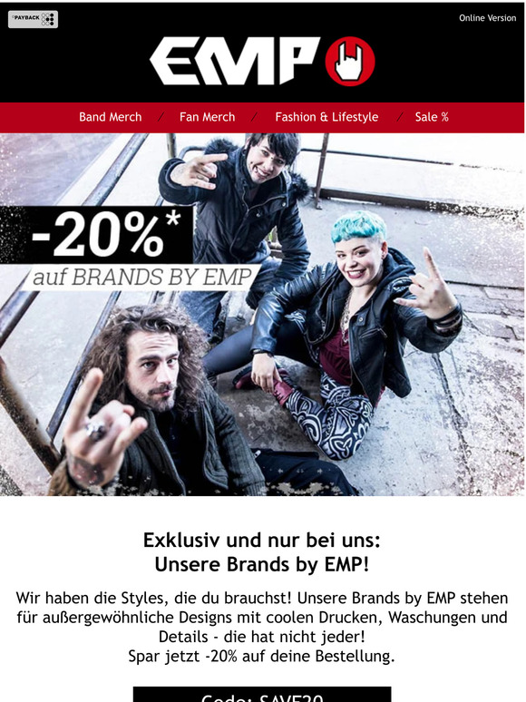 EMP: ⭐ -20% auf exklusive Brands by EMP - Nicht verpassen! | Milled