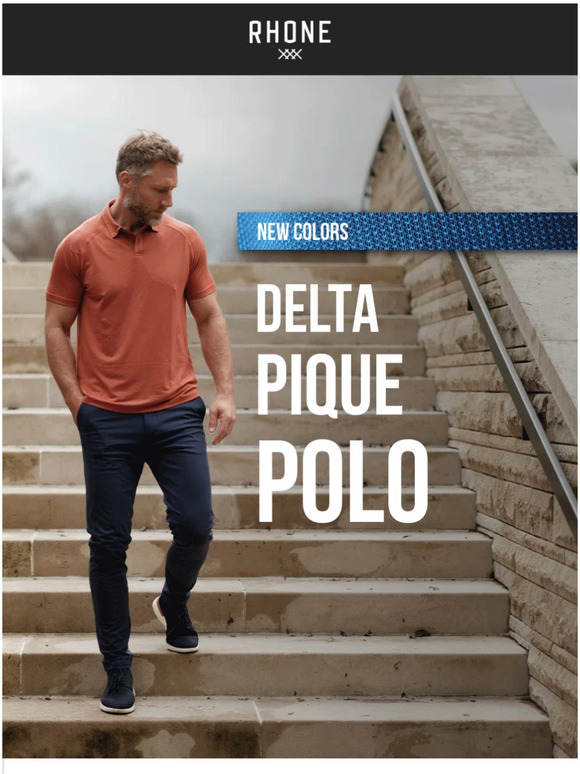 Rhone: Delta Pique | New Colors | Milled