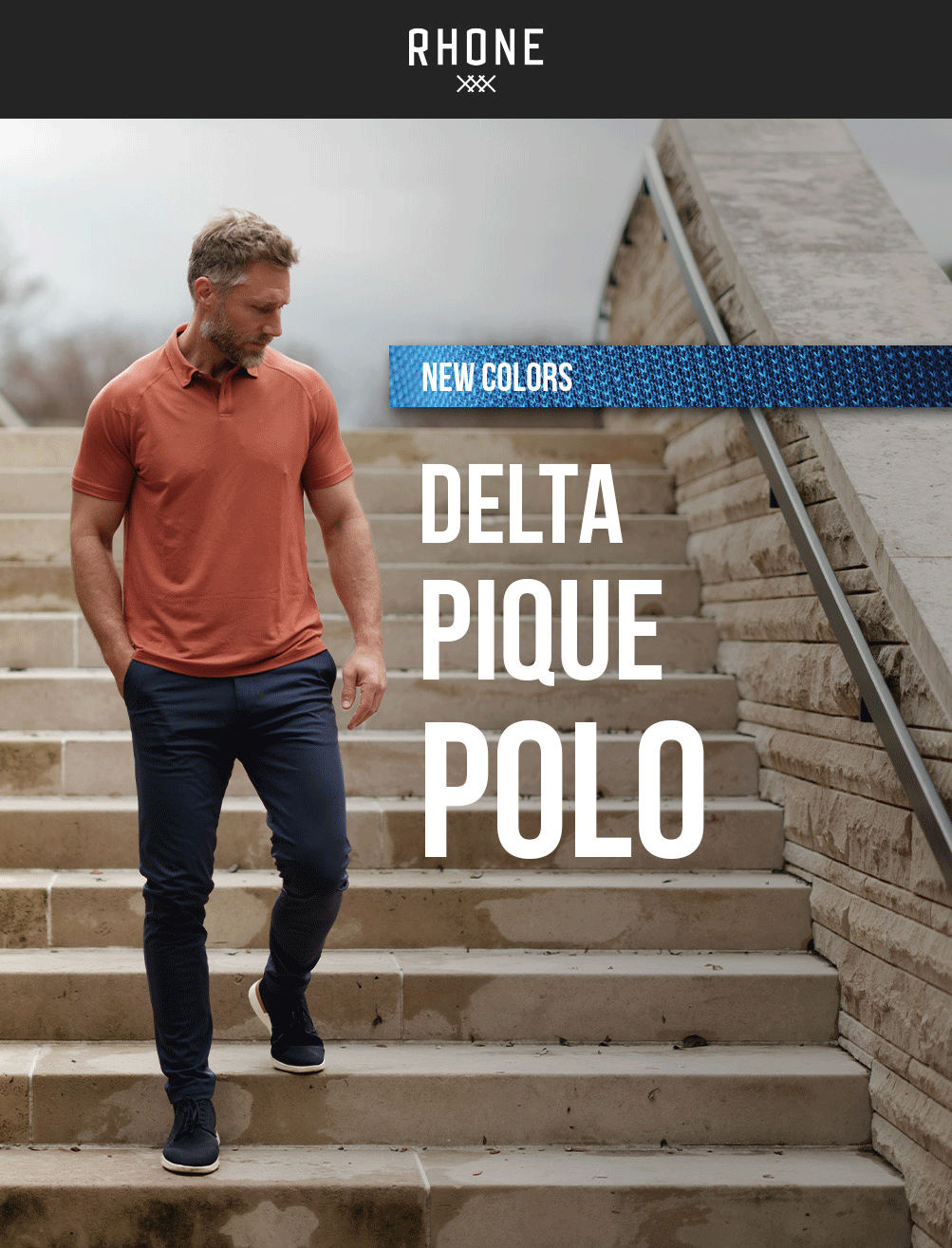 Rhone: Delta Pique | New Colors | Milled
