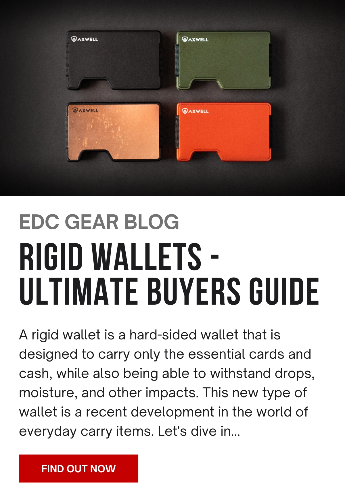 Axwell: Rigid Wallets - Ultimate Buyers Guide | Milled Axwell: Rigid Wallets - Ultimate Buyers Guide | Milled