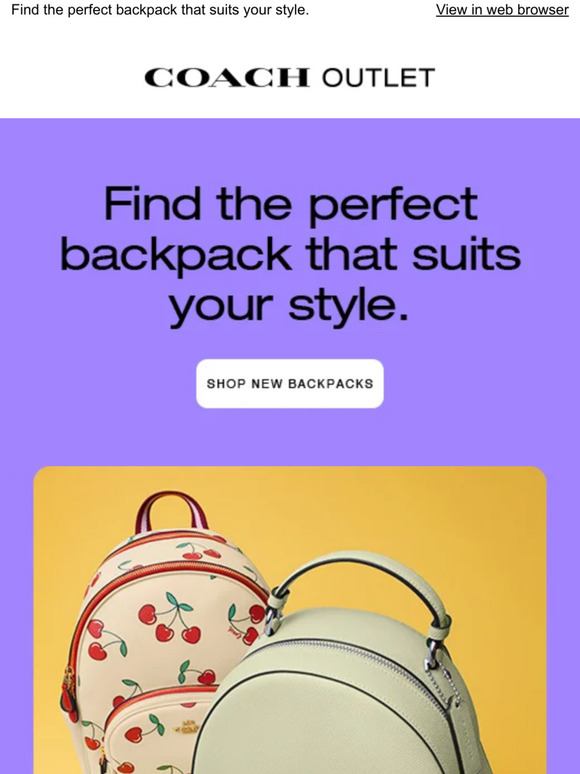 Coach: We've Got Backpacks Of All Shapes + Sizes 🎒 | Milled