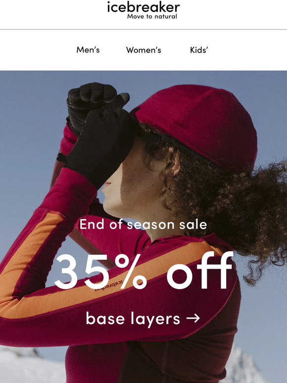 Icebreaker: Our iconic base layers – 35% off! | Milled