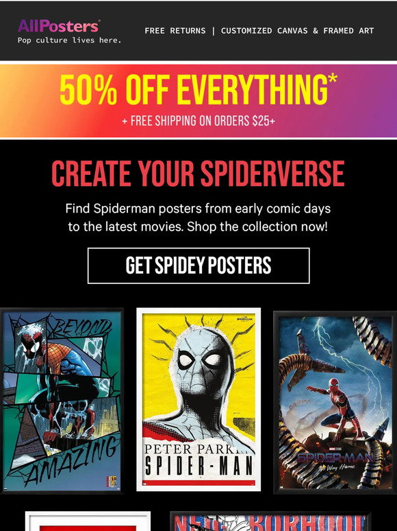 AllPosters: Spidey senses tingling? | Milled