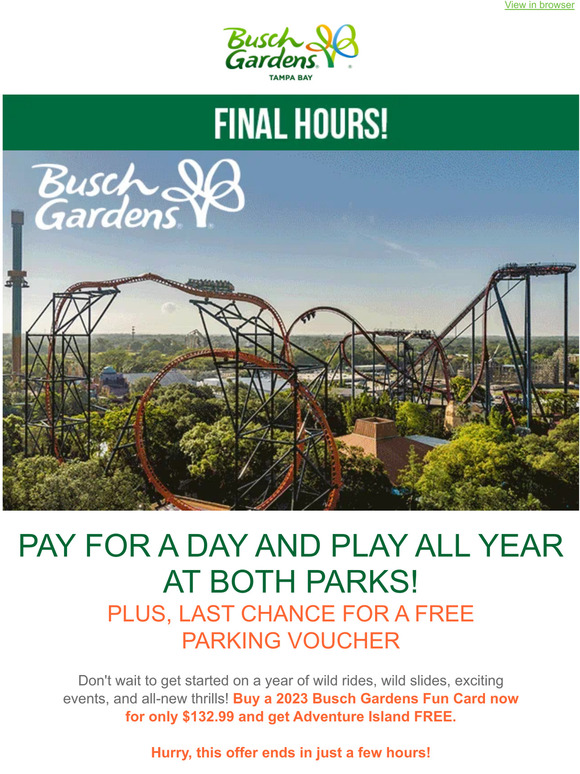 SeaWorld: Final Hours to Add FREE Parking to Your 2-Park Deal | Milled