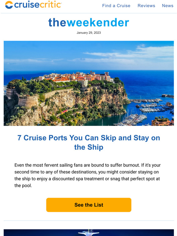 Cruise Critic: 7 Cruise Ports You Can Skip and Stay on the Ship | Milled