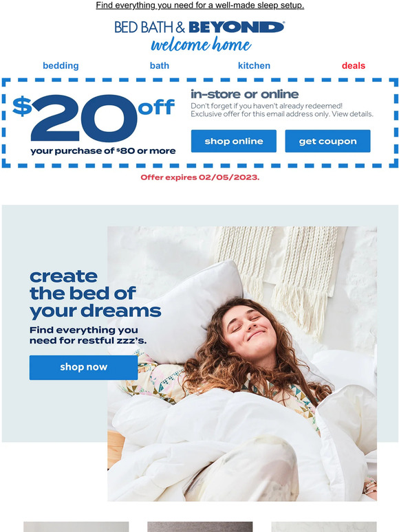 Bed Bath & Beyond: A bed 🛏️ made for better zzz’s! | Milled