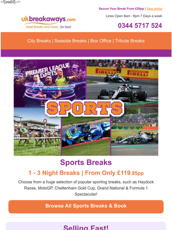 UK Breakaways: Sports Breaks in 2023! | Milled
