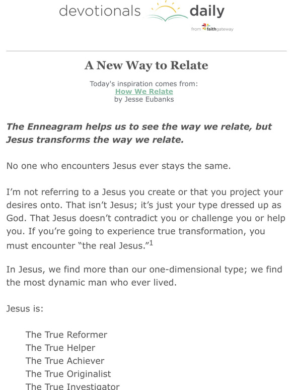 FaithGateway: Jesus transforms the way we relate | Milled