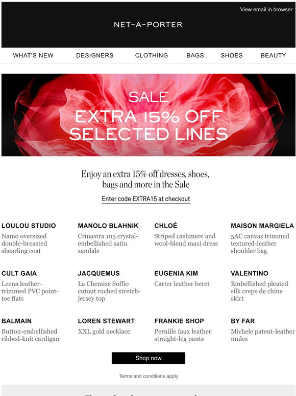 Net-A-Porter: 15% extra off a whole new outfit in the Sale | Milled