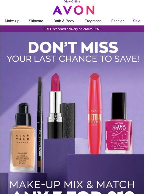 Avon: 💄3 FOR £12 MAKE-UP MIX & MATCH 💄 | Milled
