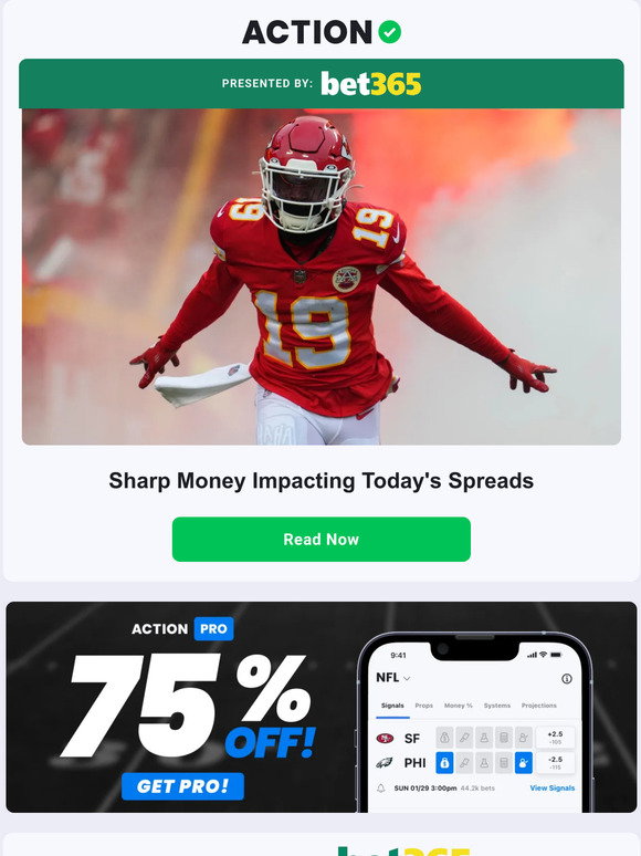 Action Network: The Sharpest Sides for Championship Sunday | Milled