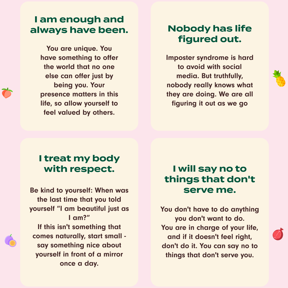 Huha Wear: Self-Love Affirmations for 2023 | Milled