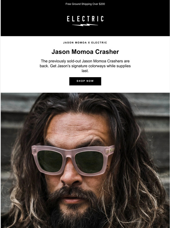 ELECTRIC: Jason Momoa Crashers are Back in Stock | Milled
