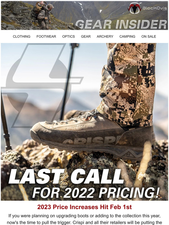 BlackOvis: CRISPI Boots - Final Days for Last Year's Pricing | Milled