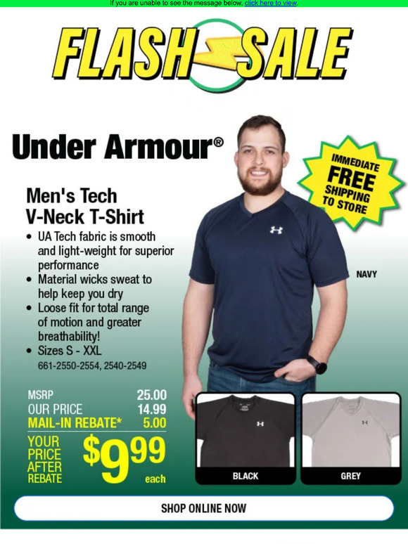 Menards: Under Armour® T-Shirts Under $10! | Milled