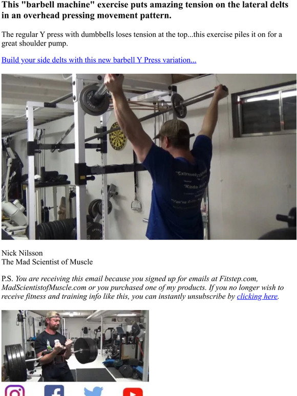 FitStep: Build your side delts with this new barbell Y Press variation ...