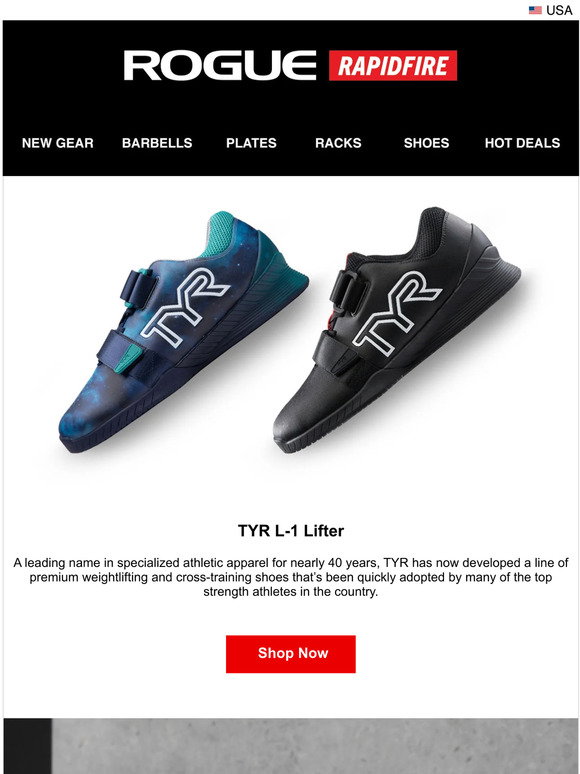 Rogue Fitness: Just Launched: TYR L-1 Lifter and Rogue Wrist Wraps | Milled