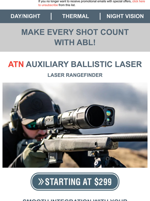 ATN: Make Every Shot Count With Onboard Laser Rangefinder! Starts at ...