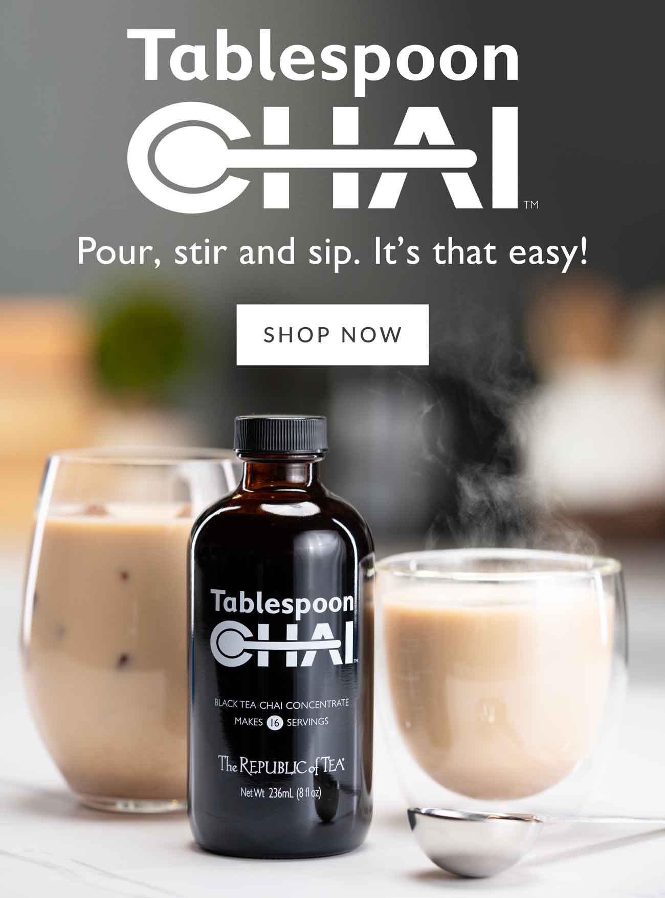 The Republic of Tea: Introducing our NEW Tablespoon Chai Black Tea Concentrate | Milled