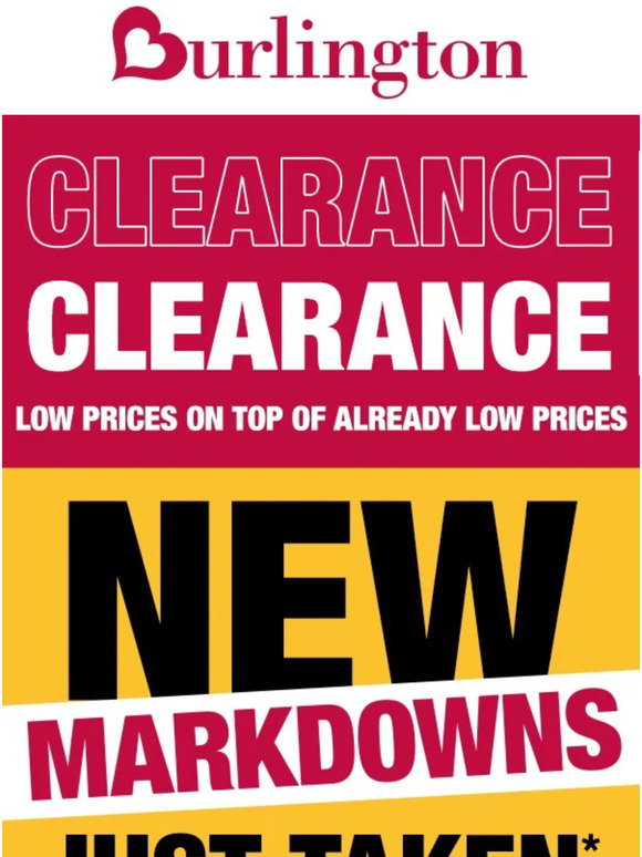 Burlington: NEW CLEARANCE on mens and kids apparel | Milled