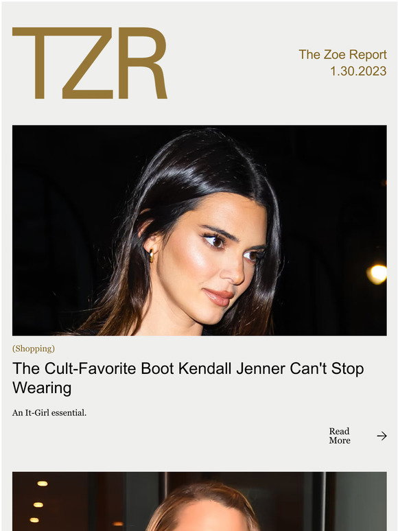 The Zoe Report: The Cult-Favorite Boot Kendall Jenner Can't Stop ...