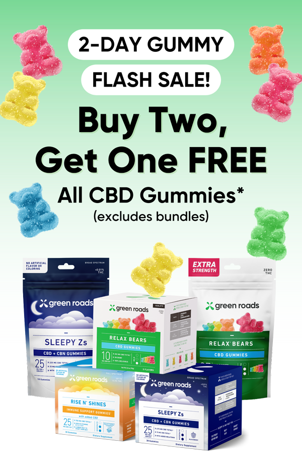 Green Roads: ⚡ Buy 2, Get 1 Free on all Gummies ⚡ | Milled