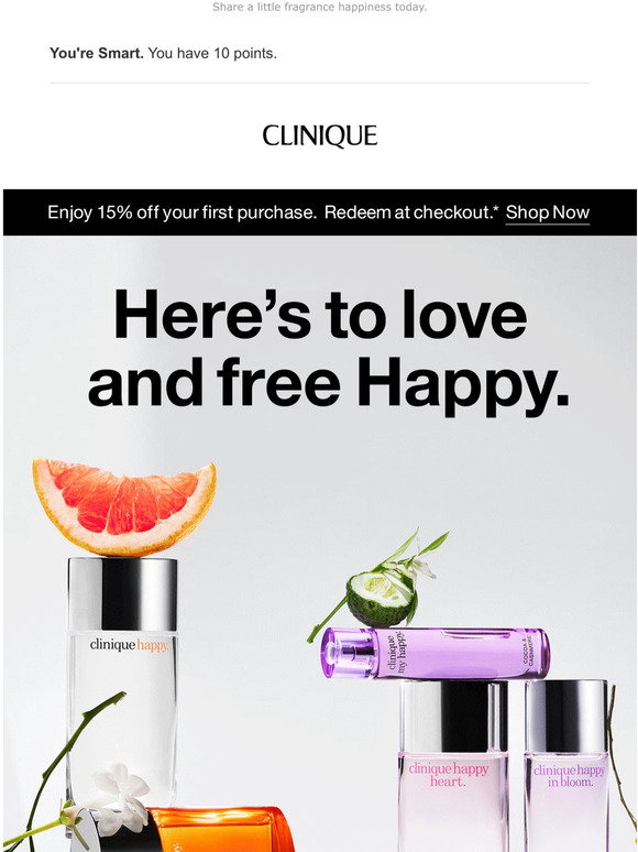 Clinique: Give Happy, get Happy 🧡 Free mini with full-size purchase ...
