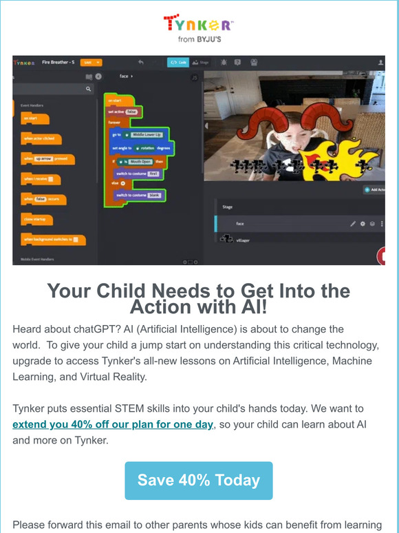 Tynker: Your Child Can be Part of the AI Revolution. | Milled