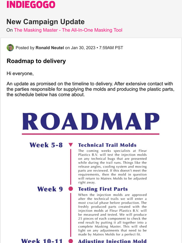 Indiegogo: 📢 Update #8 from The Masking Master - The All-In-One Masking ...