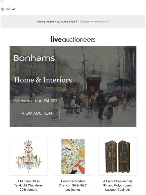 LiveAuctioneers: Bonhams | Home & Interiors | Collections- Selected ...