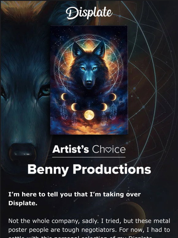 Displate: Benny Productions takes over! | Milled