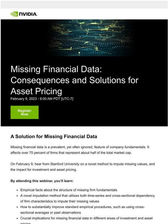 Nvidia: Addressing Missing Financial Data for Asset Pricing | Milled
