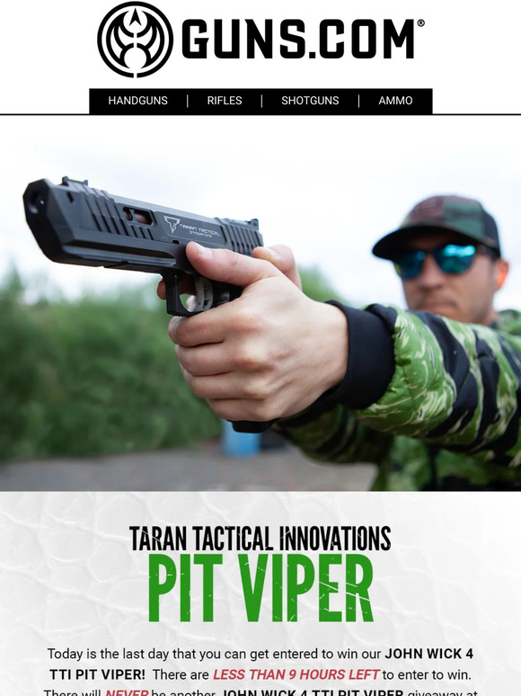 Guns.com: LAST CHANCE To Win A TTI Pit Viper Featured In John Wick 4 ...