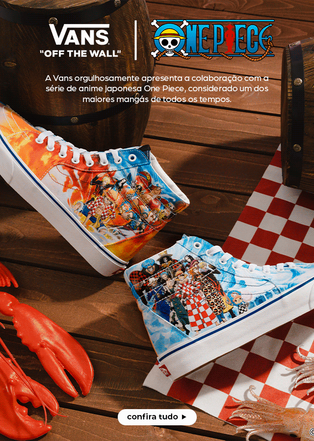 Loja Virus: Vans x One Piece | Vem conferir a nova colab da marca com ...