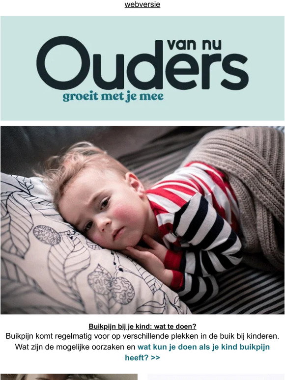 Ouders van Nu: Buikpijn bij je kind: wat te doen? | Milled